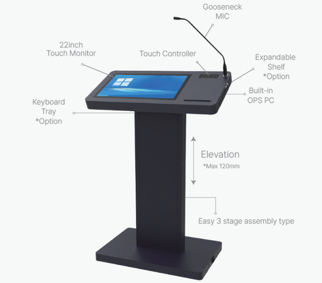 Alat Presentasi Podium Monitor - Alat audio visual Indonesia